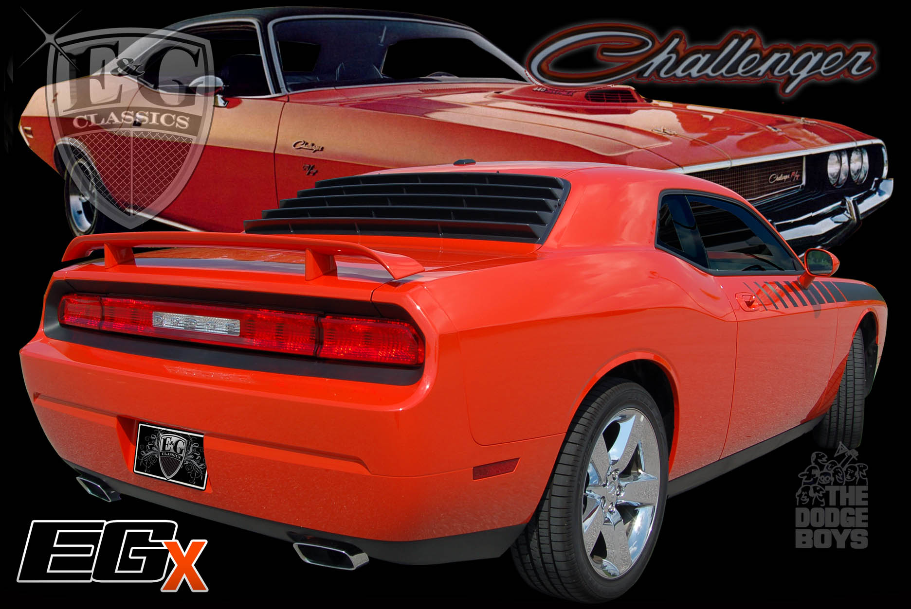 E&G Classics Dodge Challenger Grille Wing Body Kit