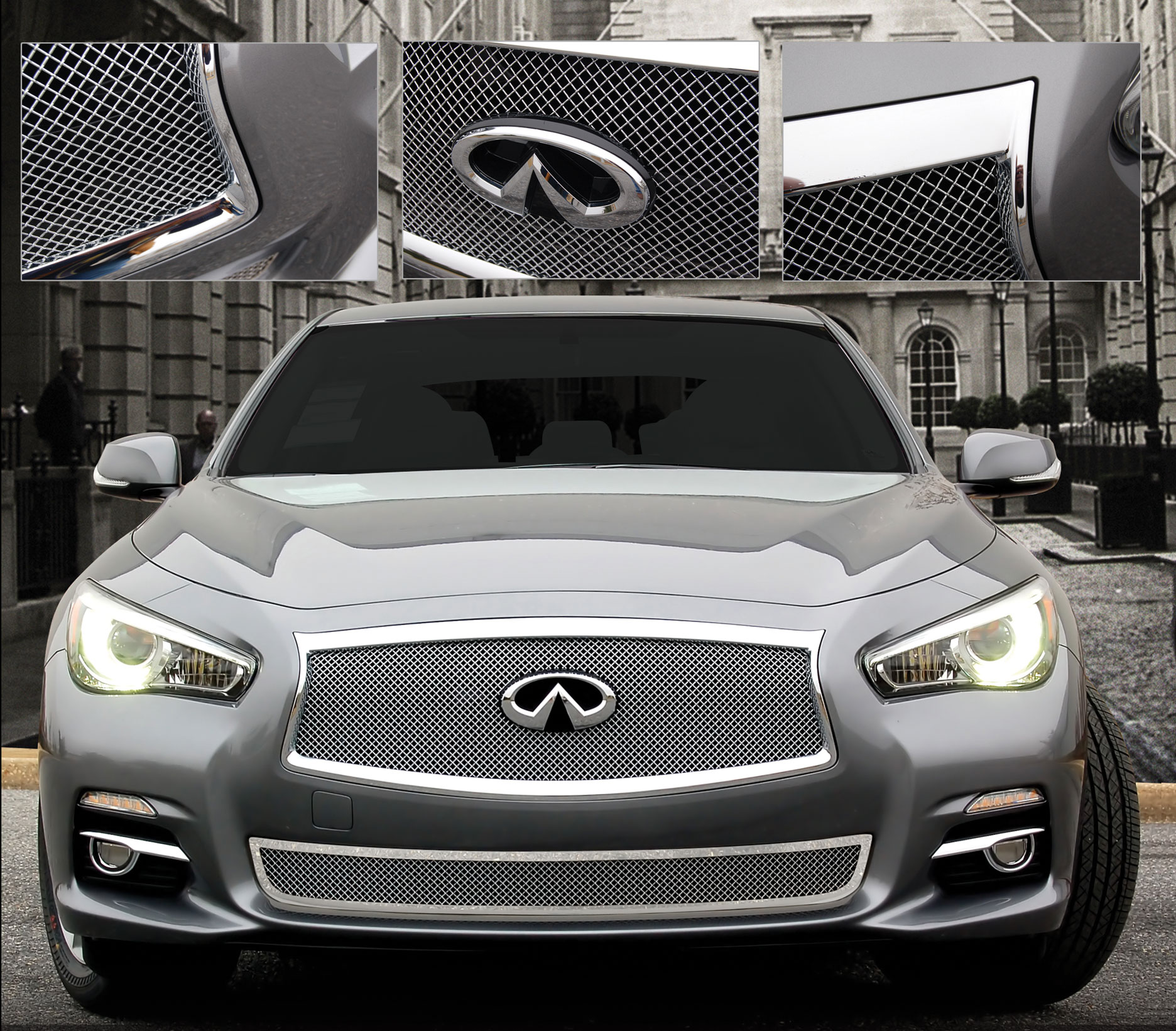 E&G Classics Infiniti Grille High Quality custom stainless Steel