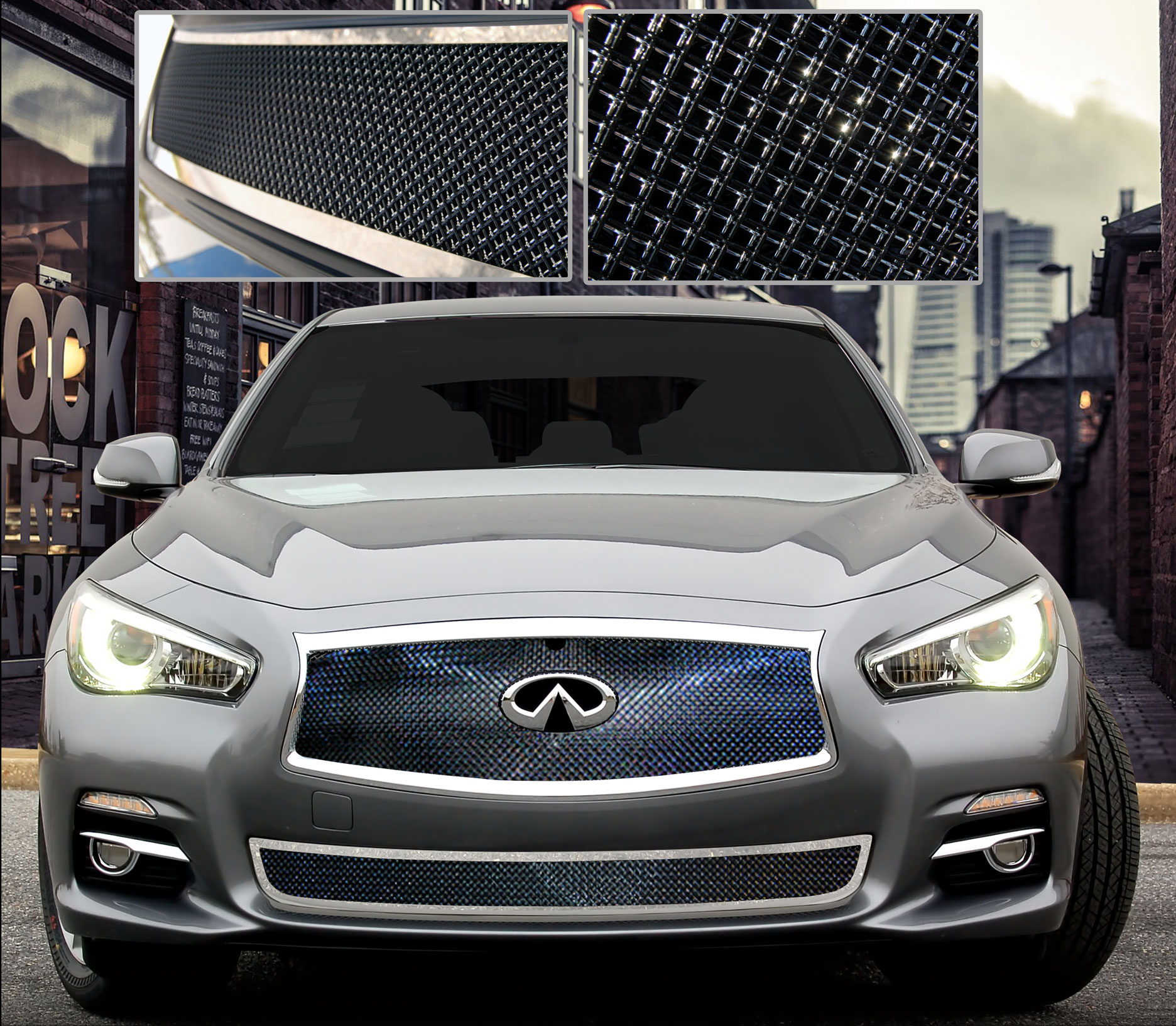 E&G Classics Infiniti Grille High Quality custom stainless Steel